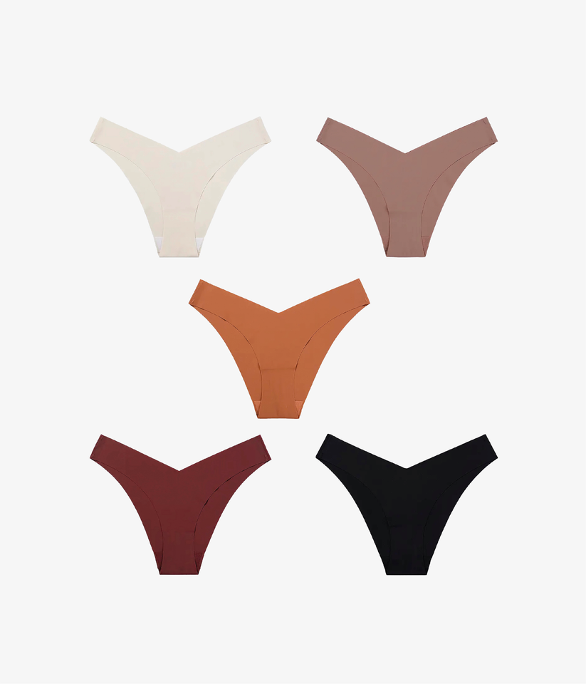 Seamless Cheeky Panties (5 Piezas) – Souls Mexico